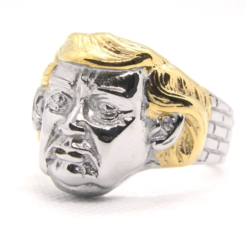 Support Dropship Newest Size 8 18 Wall President Trump Ring 316L ...