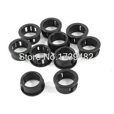 10pcs Plastic Round Cable Harness Protective Snap Bushing 20mm Panel ...