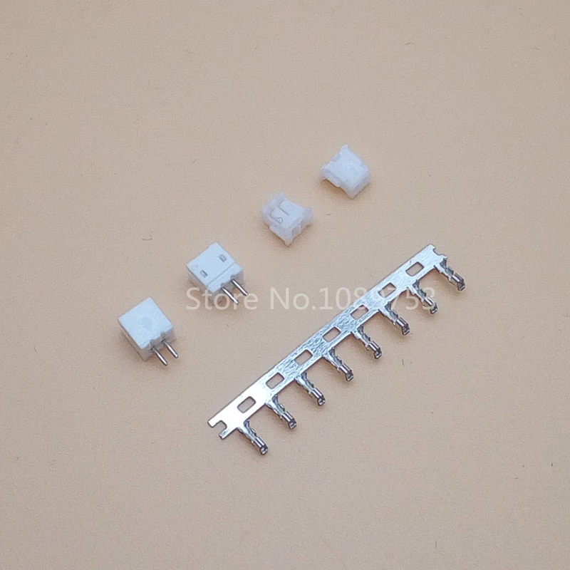 100 Sets JST ZH 1.5mm 2 Pin Male, Female Connector socket with crimps ...