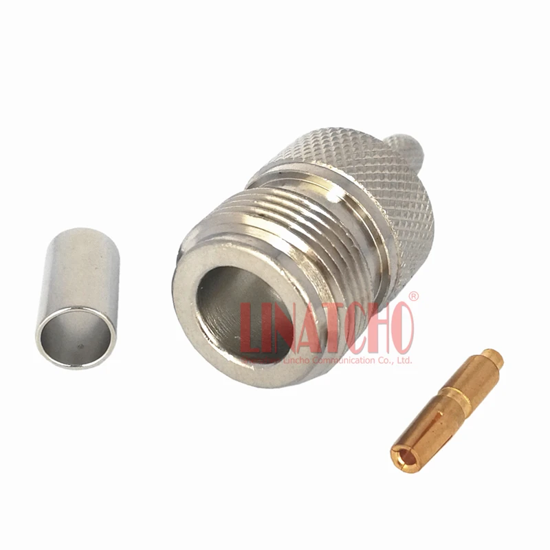 10 pcs rg142 rg141 lmr195 rg58 cable adapter rg58 crimp N female ...