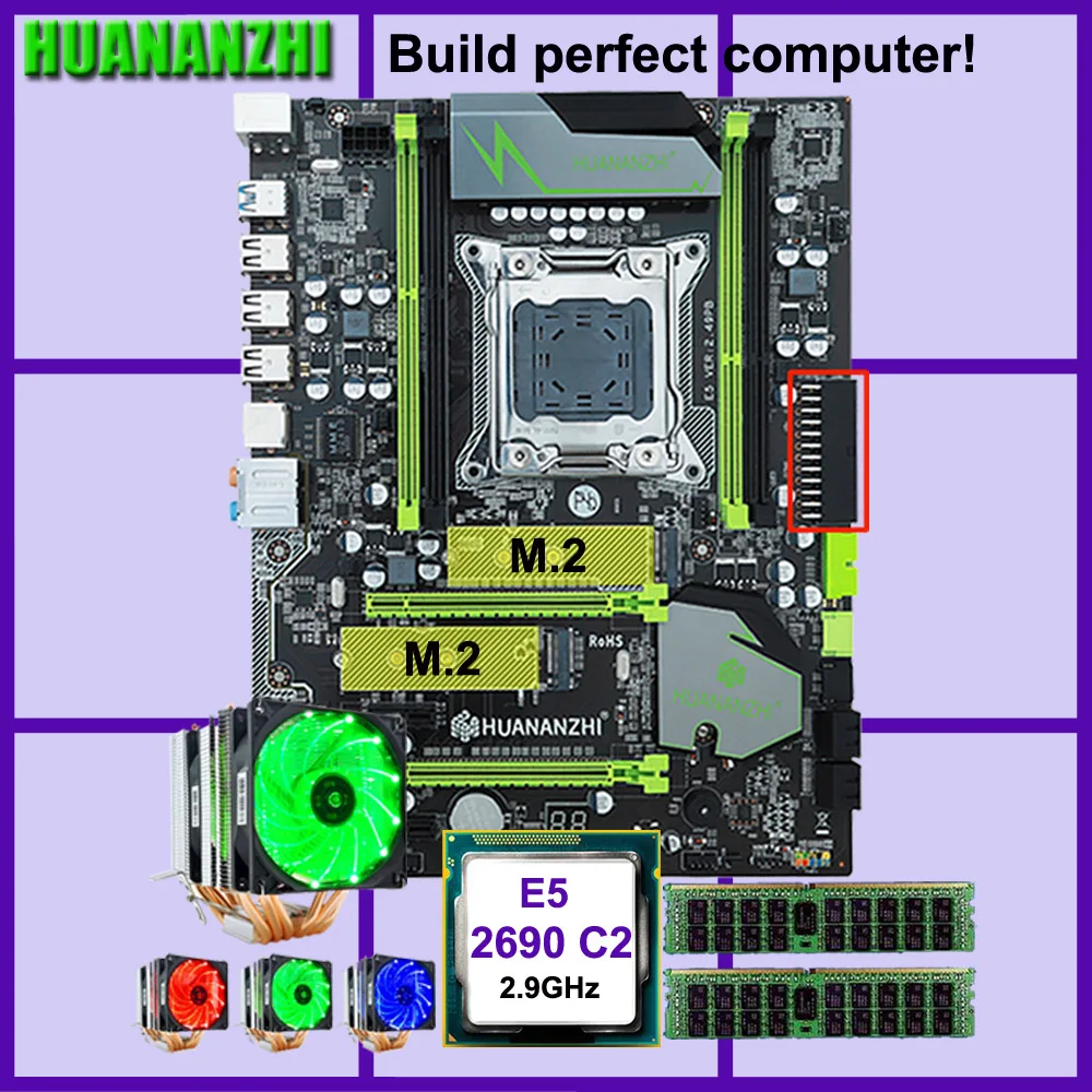HUANANZHI X79 Pro motherboard with dual M.2 slot discount motherboard ...
