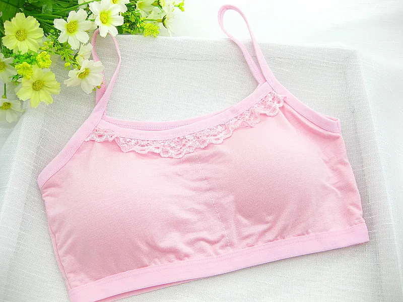Puberty Young Girl Training Bras vest Student teenagers modal bras ...