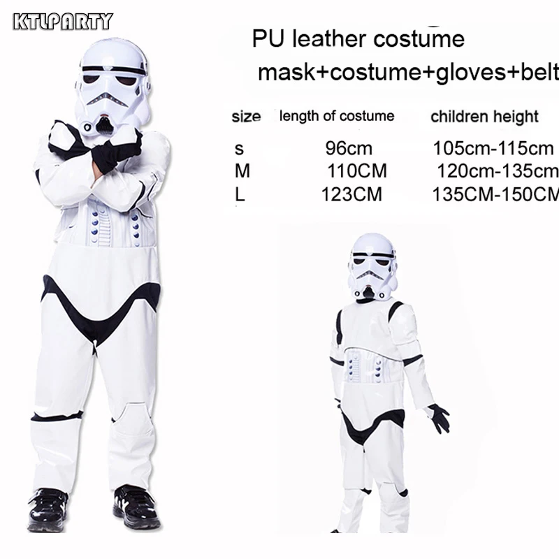 Children Adult Star Wars costume Darth Vader Force Awakens leather ...