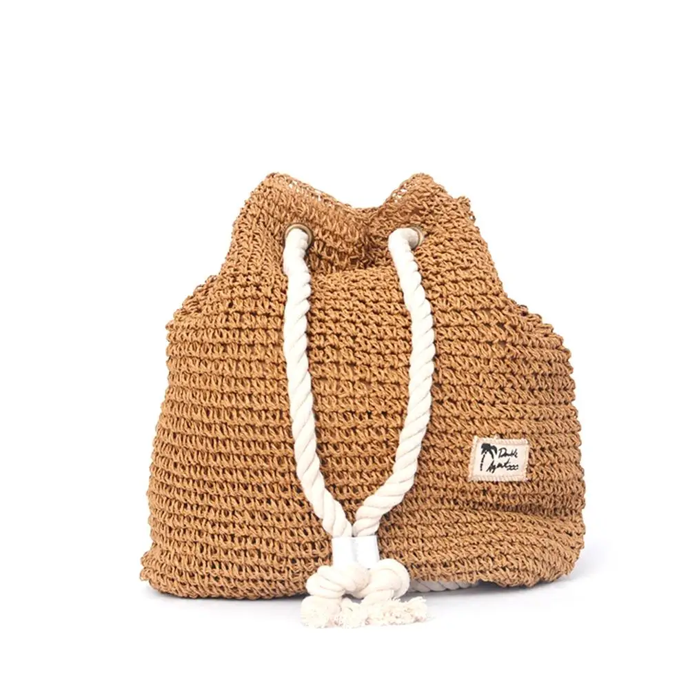 Beautiful Handmade Woven Straw Backpack (4 colors)
