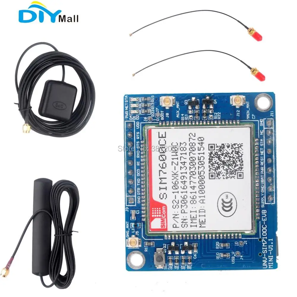 SIM7100C SIM7600CE مجلس التنمية 4G وحدة GSM/GPRS/EDGE900/1800 MHz LTE ...