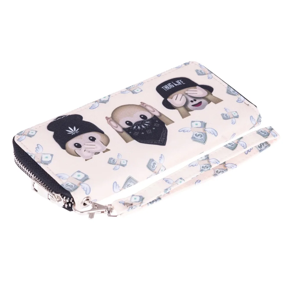 Moneys Thug Life 3D Printing walle men 2018 Fashion woman walle cartei ...