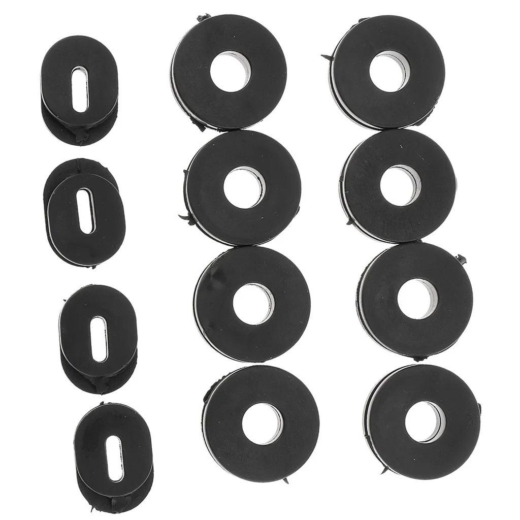 12pcs Rubber Motorcycle Side Cover Grommets Head Gasket Sets Motorcycle ...