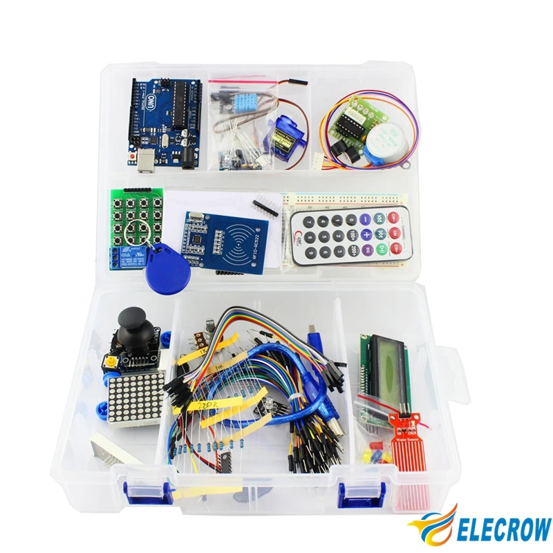 Elecrow Hot Sale Upgraded Advanced Starter Kit for Arduino UNO R3 RFID ...