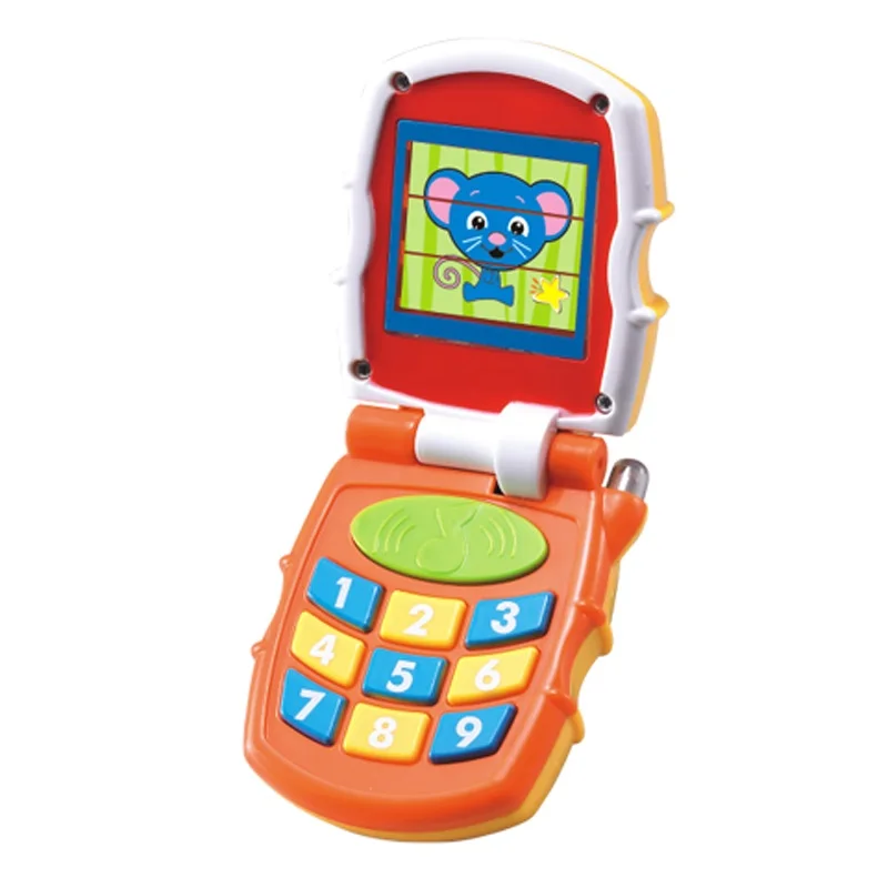 Baby Toys Musical Sound Flip Phone Kids Learning Study Brilliant Basics ...