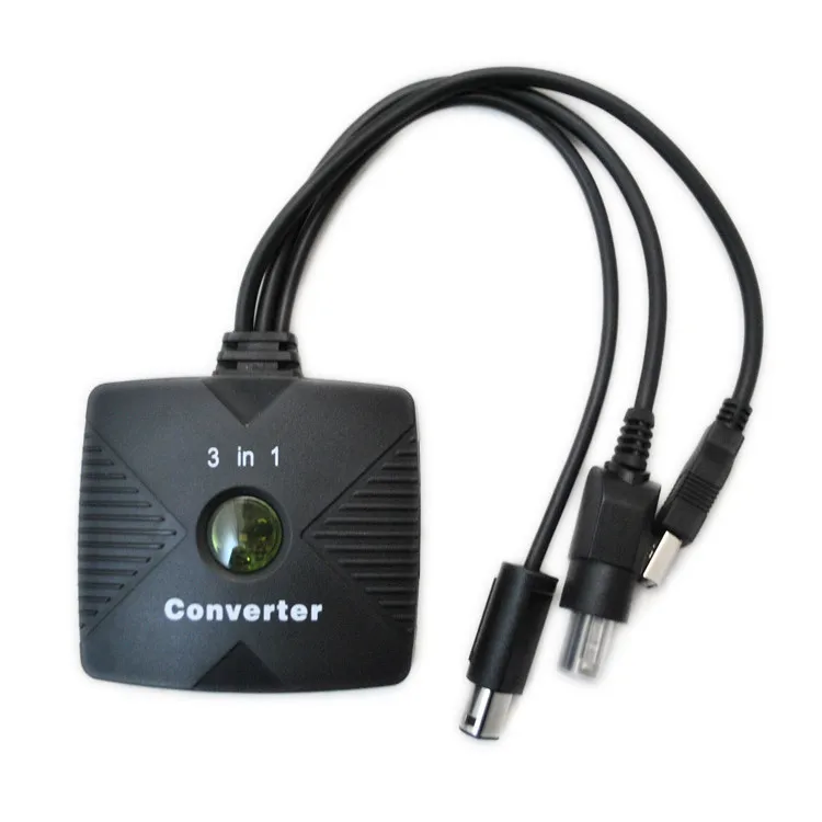 3 in 1 Cable Converter Adapter for Sony PSX/PS2 to Xbox/PC USB/GameCube ...