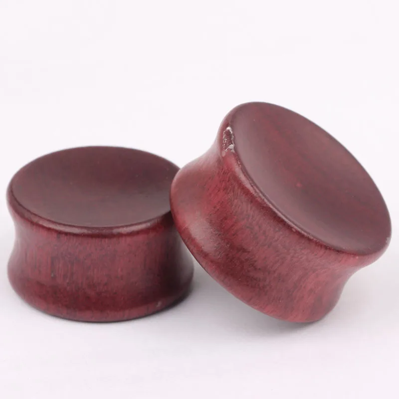 2016 new mahogany concave solid wood ear piercing jewelry EAR TUNNEL ...