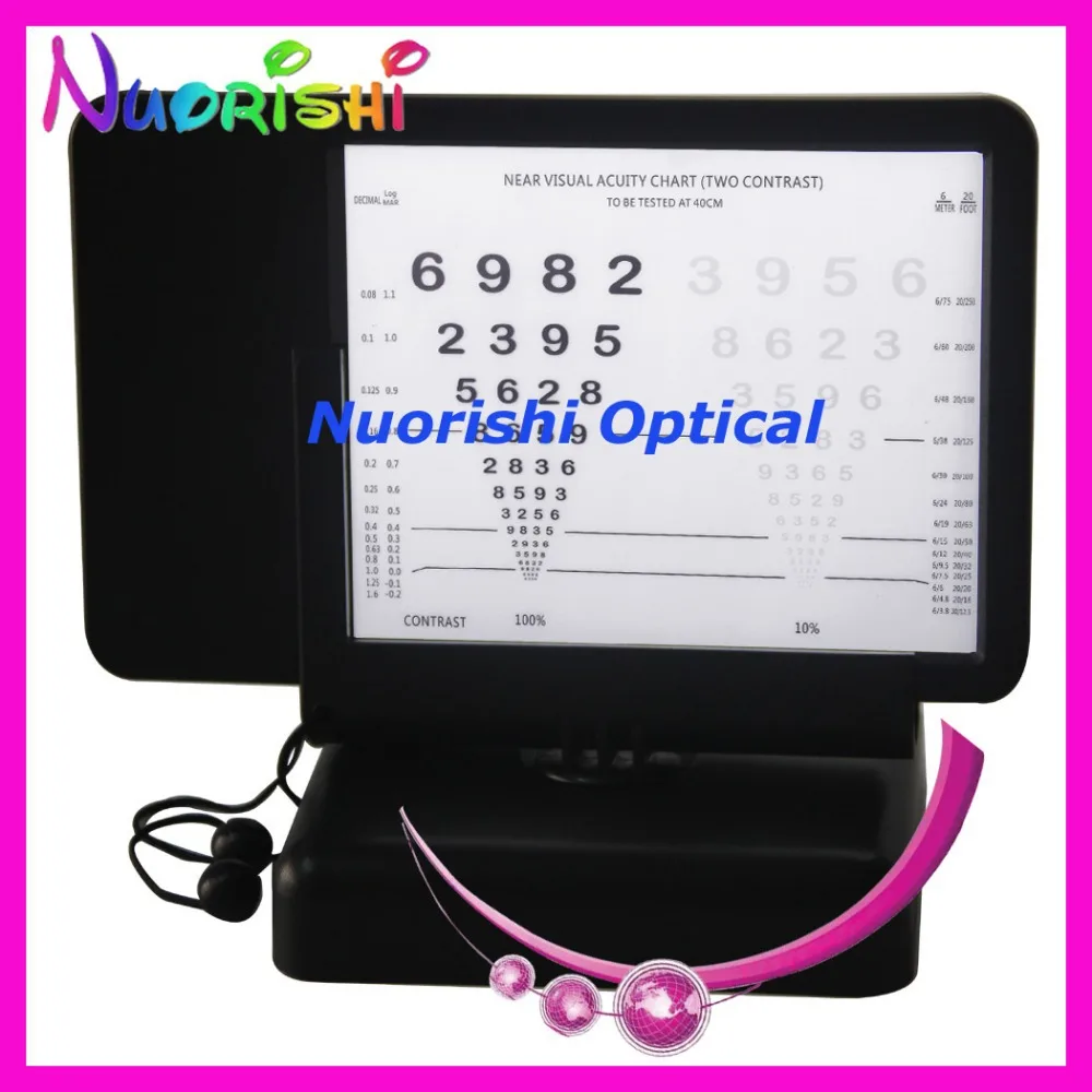 W2205 Numbers Contrast 40cm Double side Near Reading Led Illuminated ...