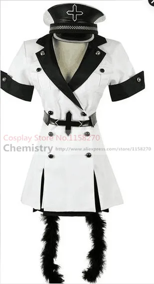 Akame ga Kill! Jaegers Esdeath 코스프레 의상 코트 + 모자 + 벨트 + 스타킹 + 핸드 커버|hats ...
