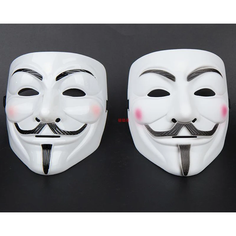 Halloween Party V for Vendetta Mask Anonymous Guy Fawkes Fancy Adult ...
