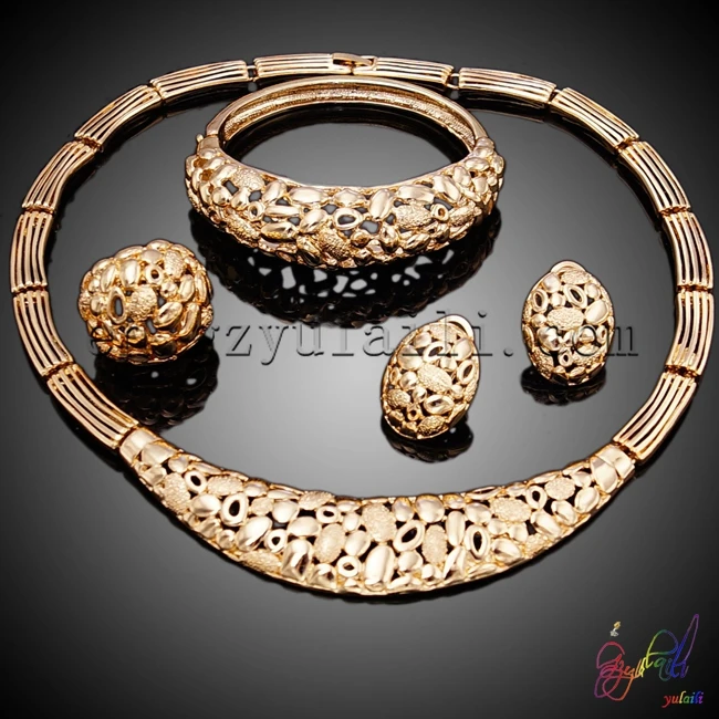 China suppliers Jewelry set in latest design Arabic gold jewellery ...