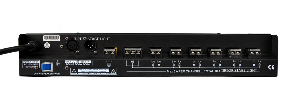 12Channels DMX Power Switch | Tiptoplight