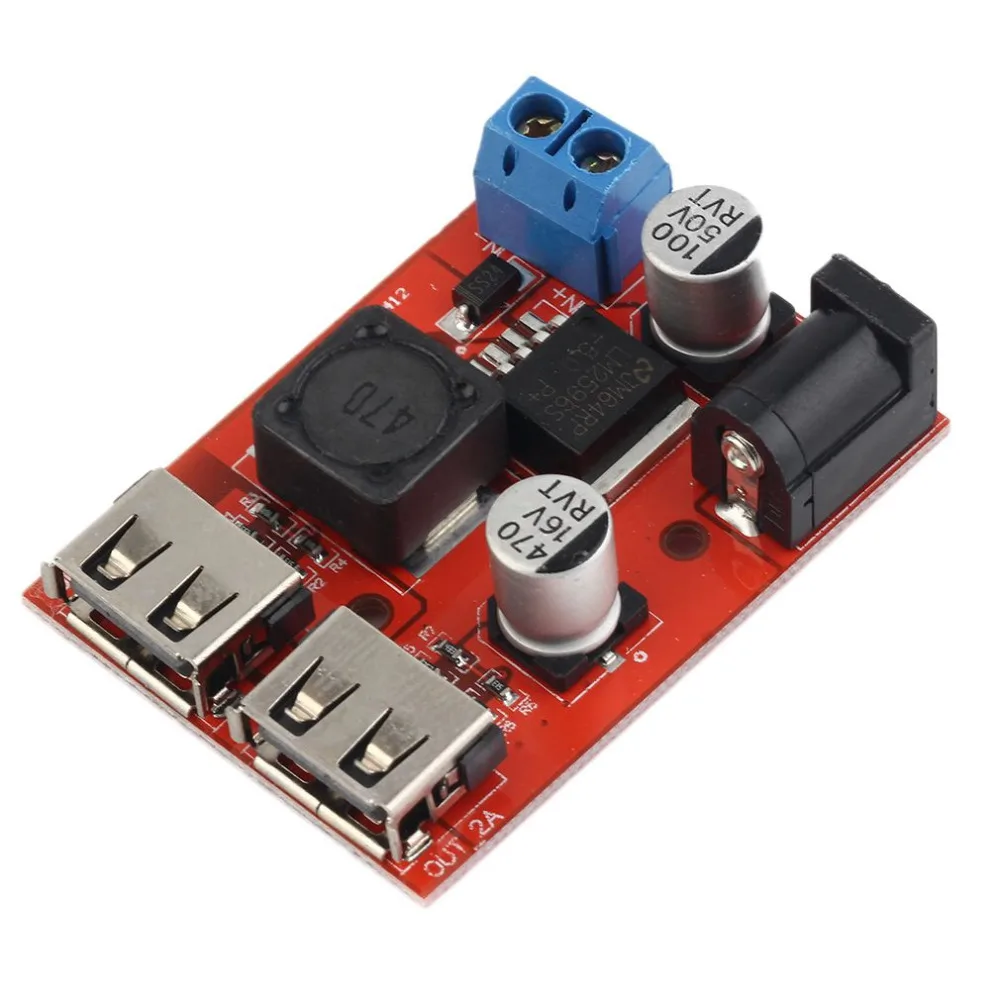 IC Module 9V/12V/24V/36V to 5V USB Buck Module DC DC Vehicle Charging ...