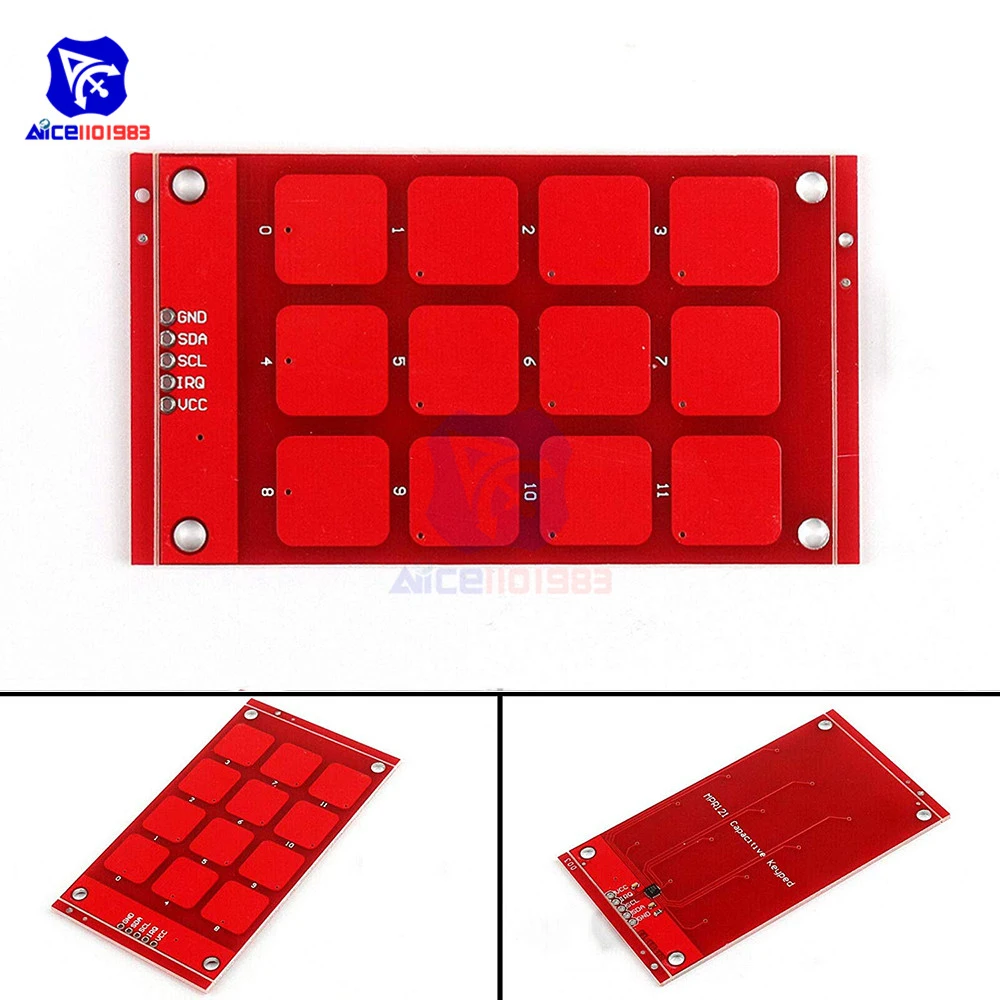MPR121 CJMCU 122 Capacitive Touch Sensor Module 3*4 Buttons Keys Keyboard I2C Interface for ...