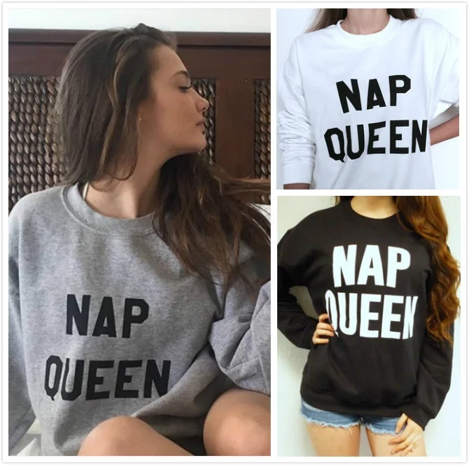 Nap Queen women Sweatshirt Cozy Lounging Pullover girls fashion ...
