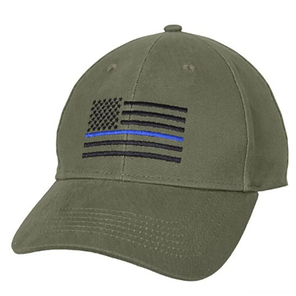Law Enforcement Back the Blue Embroidered Cap American Flag Thin Blue ...