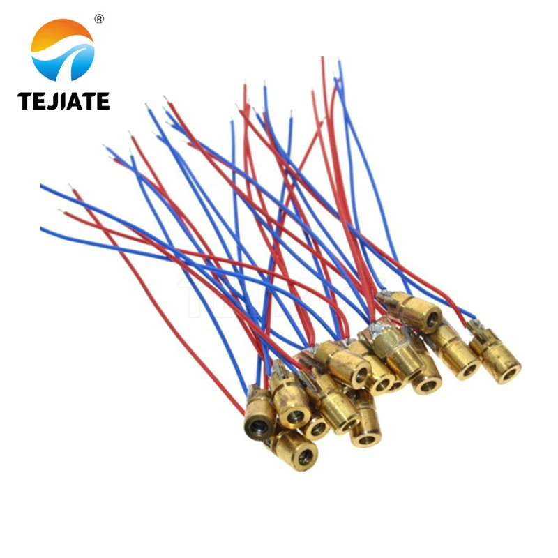 10pcs Laser Diode 650nm 6mm 5v 5mw Adjustable Laser Dot Diode Module ...