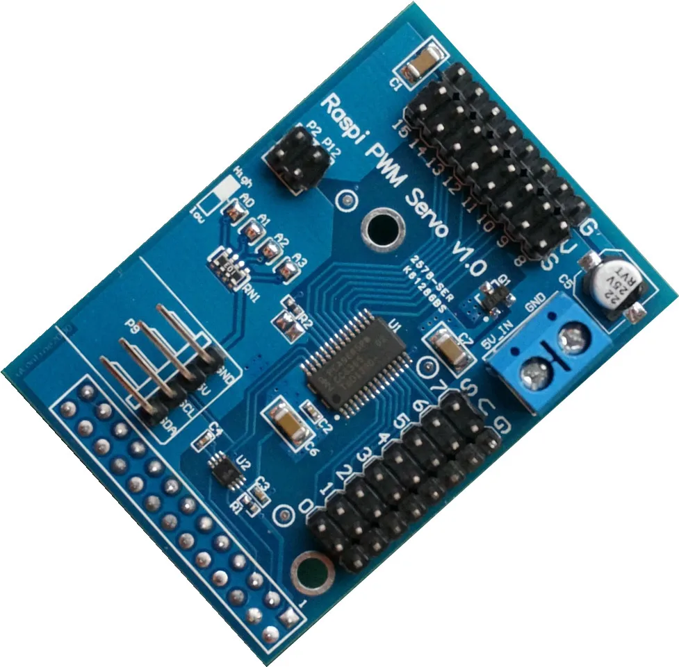 Novo Driver de Motor Placa de Extensão Para Controle IIC 16 CH Servo Motores Para Arduino ...
