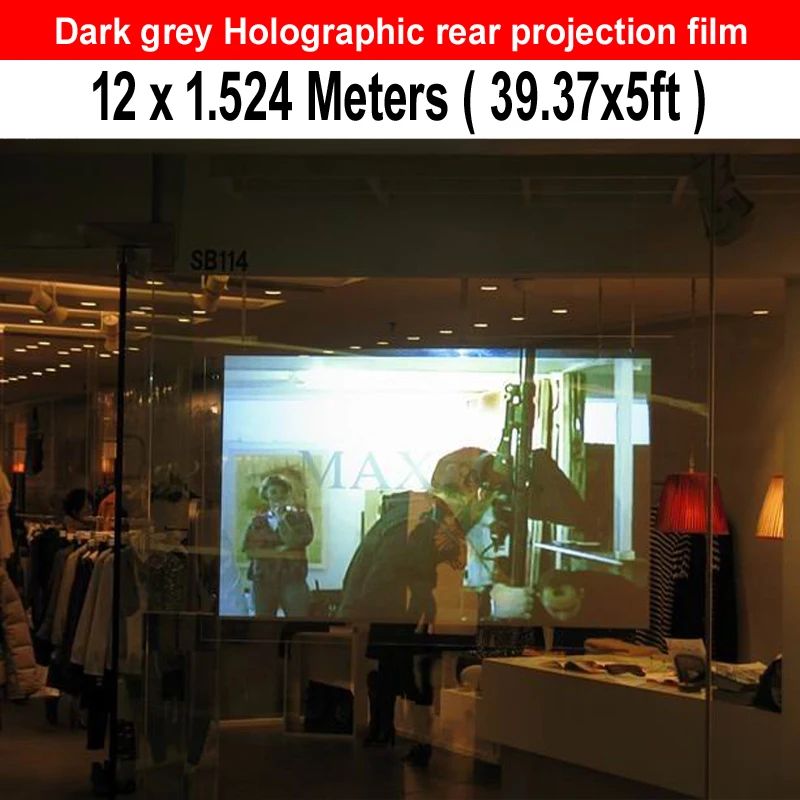 Holographic rear projection screen Wide view angle adhesive high ...