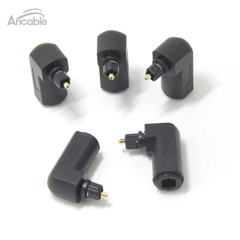 Optical Male Female Toslink Spdif Joiner Adapter 90 Degree Right Angle ...