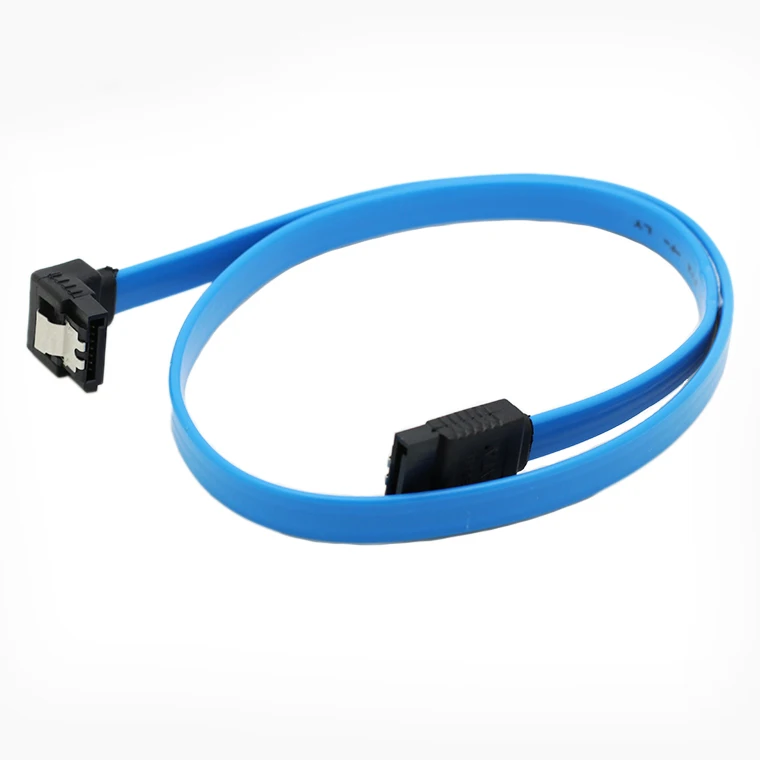 10 Units 90 Degree SATA Cable With Locking Latch 18Inch,SATA 3.0 SSD ...