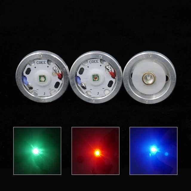 Cree Green/Blue/Red Light Led Modul Csepp A C8 Zseblámpához, 3V-12V ...