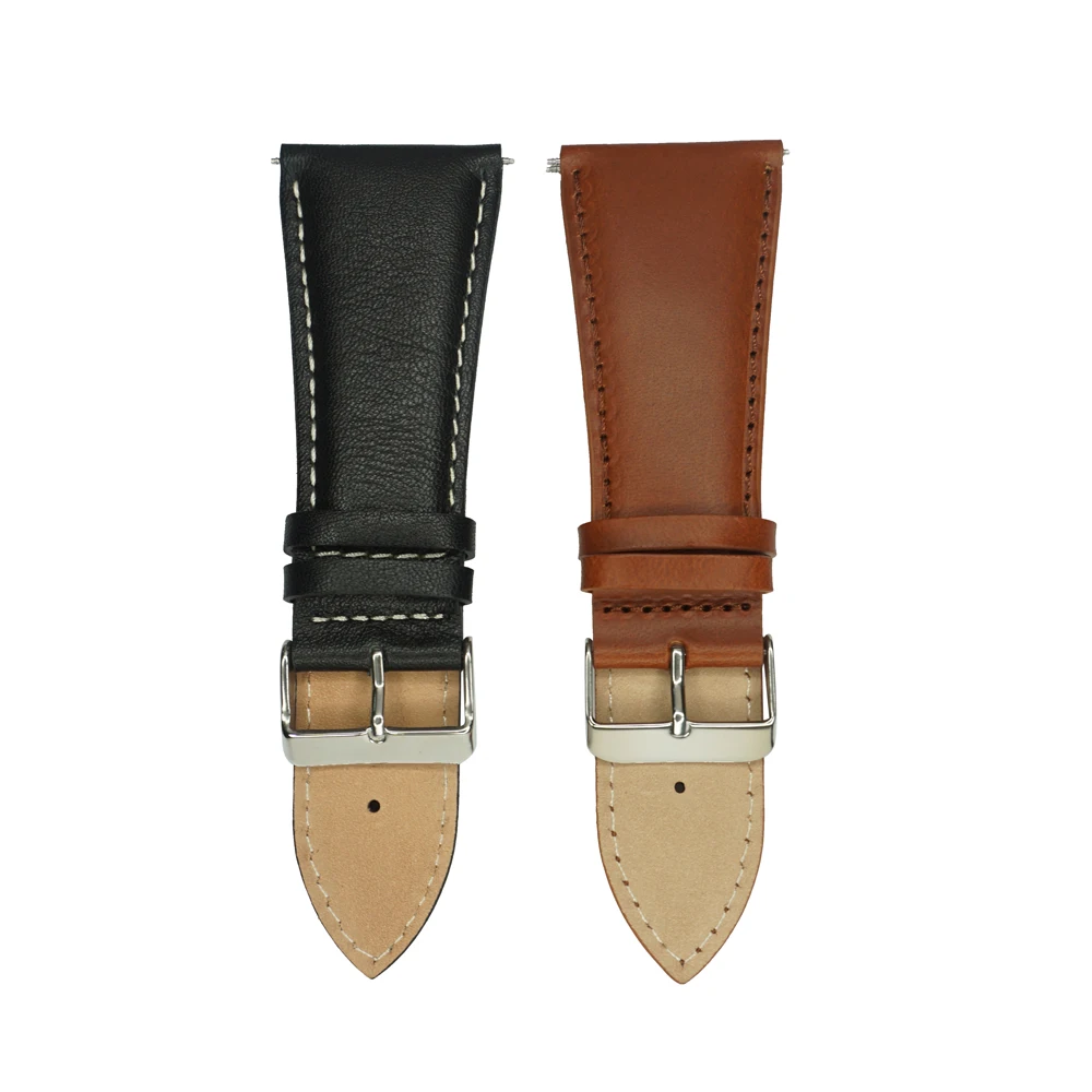 32mm Watch Band Strap Black Brown Big Large Size Italian Calf Genuine 32mm Watch Band Strap Black Brown Big Large Size Italian Calf Genuine