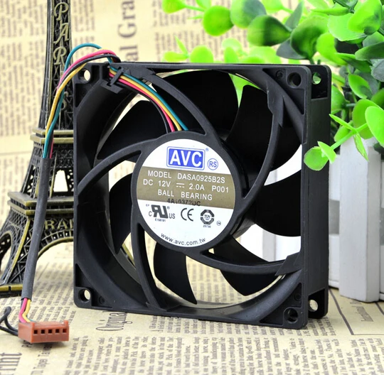 The original AVC DASA0925B2S 12V 2.0A 9CM 9025 4 line PWM temperature ...