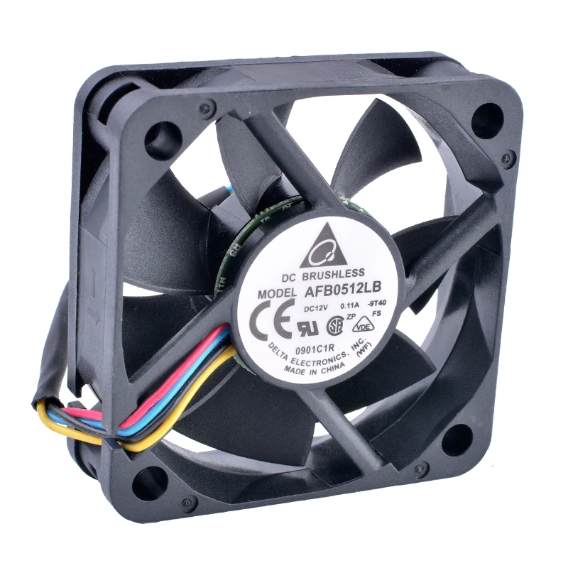 AFB0512LB-5cm-50x50x15mm-50mm-fan-DC12V-0-11A-Double-ball-bearing-4pin ...