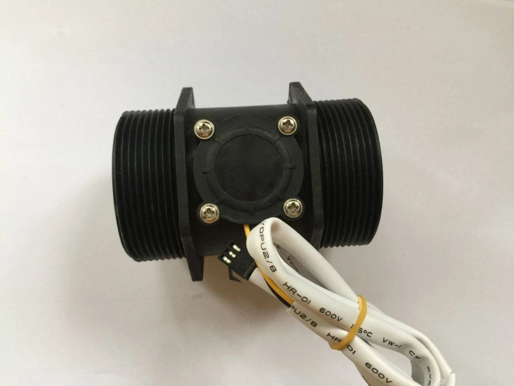 2" YF DN50 Plastic Hall turbine Flow meter sensor valve 10~350L/Min ...