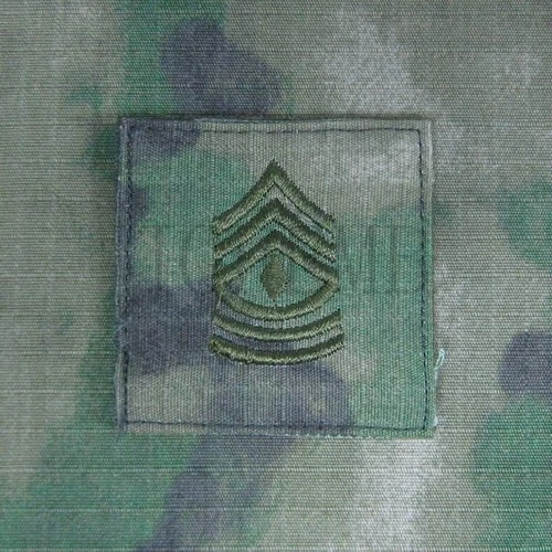 A TACS FG Green design US ARMY E 8 1SG First Sergeant Rank Military ...