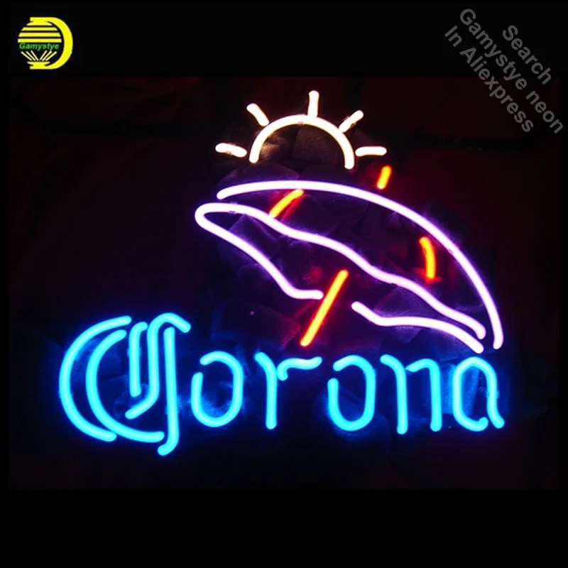Neon Sign For Coron Umbrella Neon Bulb Sign Iconic Handcraft Neon ...