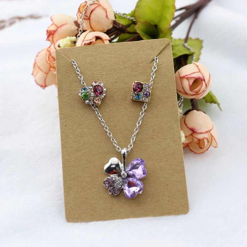 500pcs/lot Brown Jewelry Necklace Cards Earrings Display Packaging Card ...