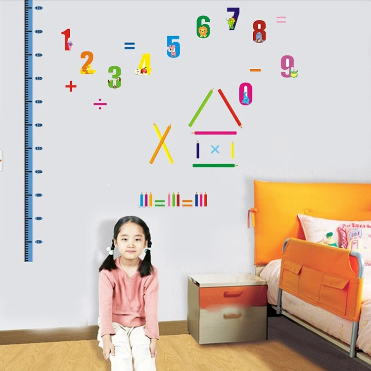 Free Shipping Home Decor Mural Vinyl Wall Sticker Math Calculation ...