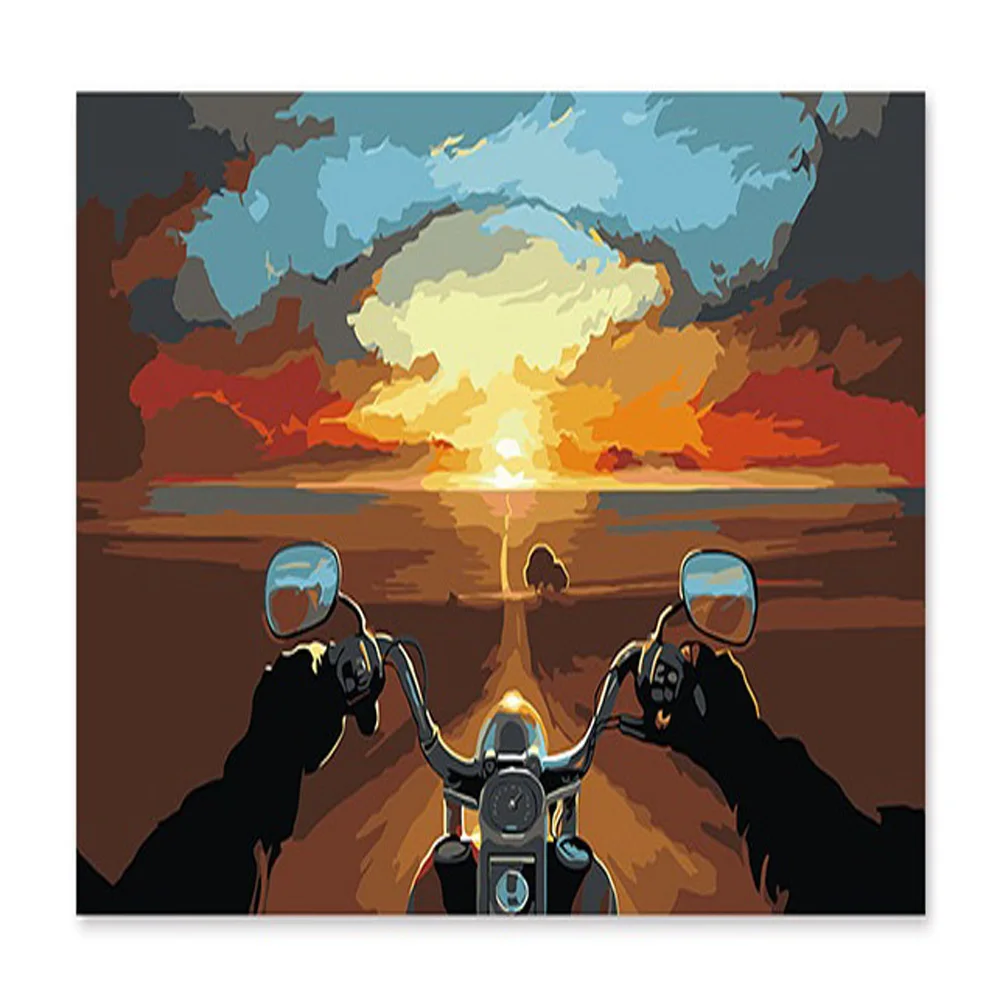 Diy Oil Painting Frameless For Adults Drawing by Numbers Kit with ...