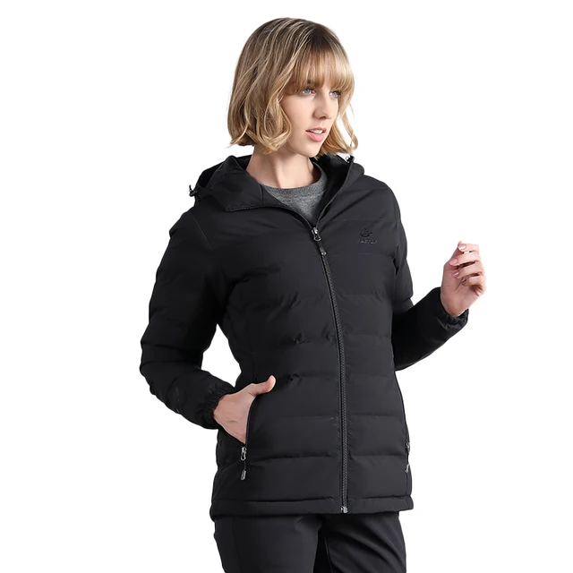 2018 Winter Polyester Fiber Cotton Padded Jackets Women Hooded Polyester Padded Coats Thermal