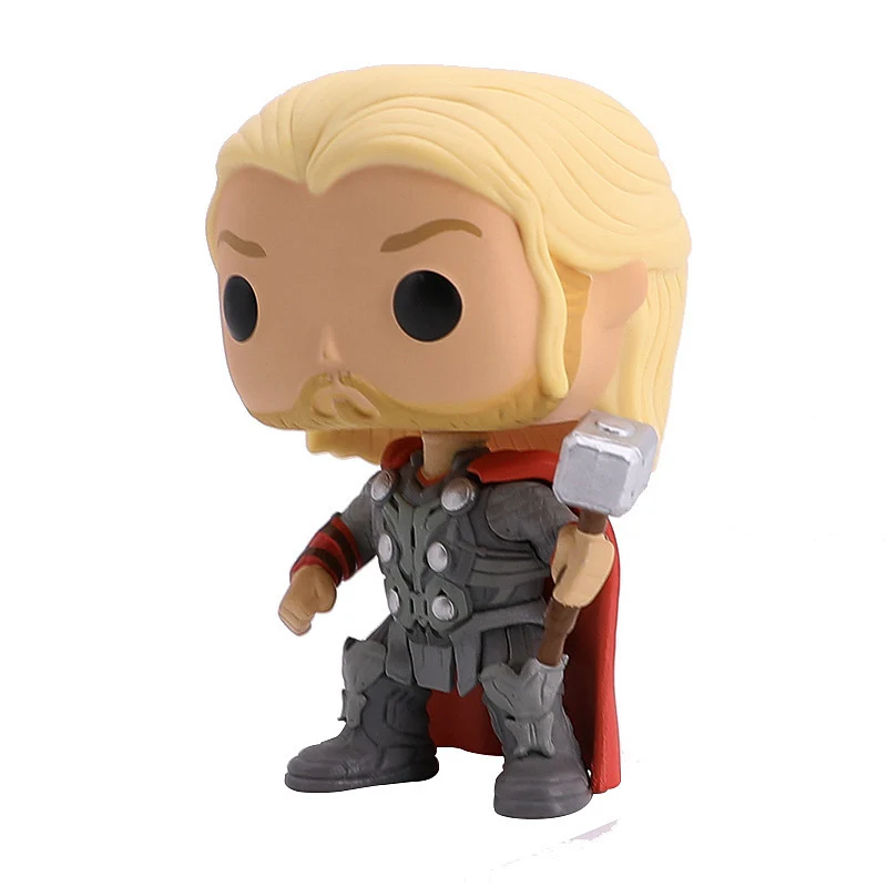 Marvel Avengers Figure Thor 10cm Action Figure Hot toys Spring Head Car ...