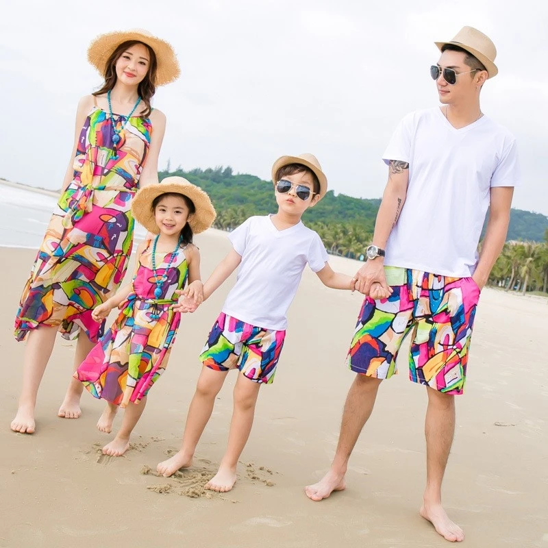 Free Shipping New Summer family matching clothes Mother Daughter ...