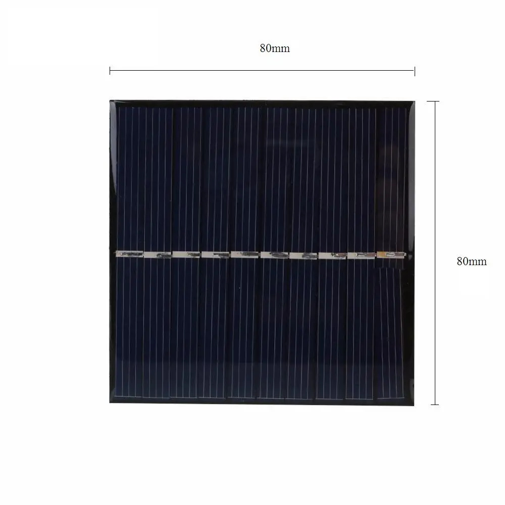 ALLMEJORES Small size epoxy 5V solar panel 0.9W 80mm x 80mm ...