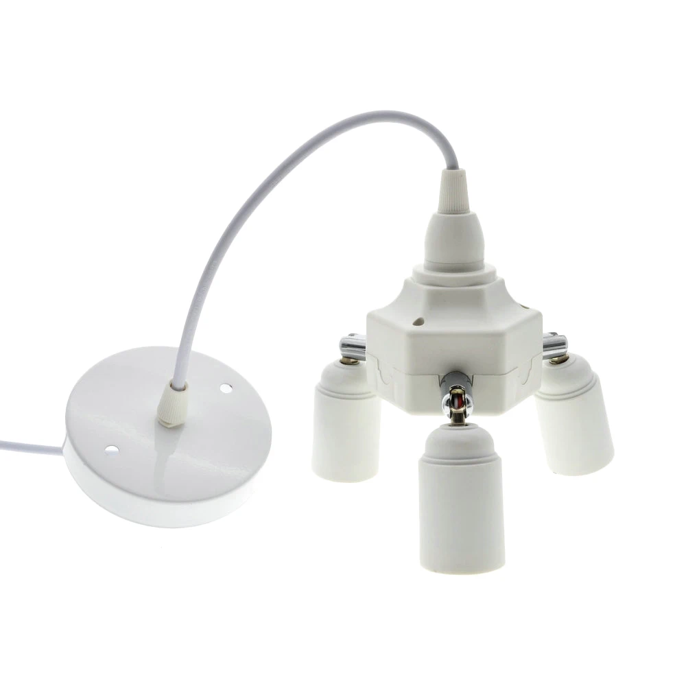 E27 Hanging Pendant Light Lamp Bulb Adapter Holder Socket Splitter 7 in ...