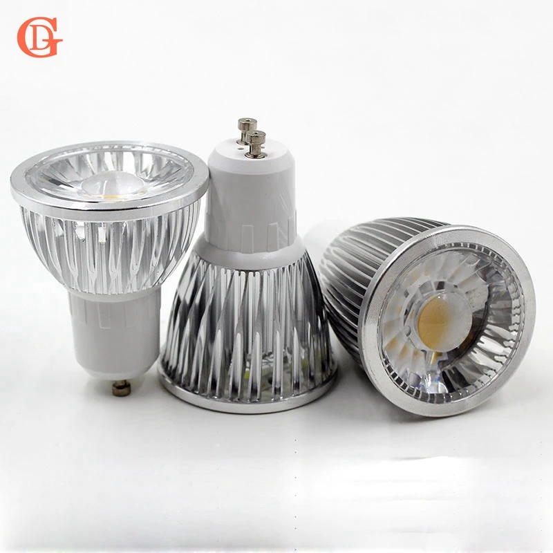 3w 5w 7w Dimmable Gu10 Led Spotlight Dimmable Bulb With Lens Led Cob