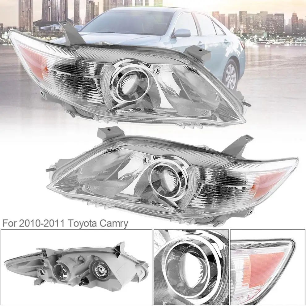 2pcs Waterproof Halogen Headlamp Clear Projector Left And Right ...