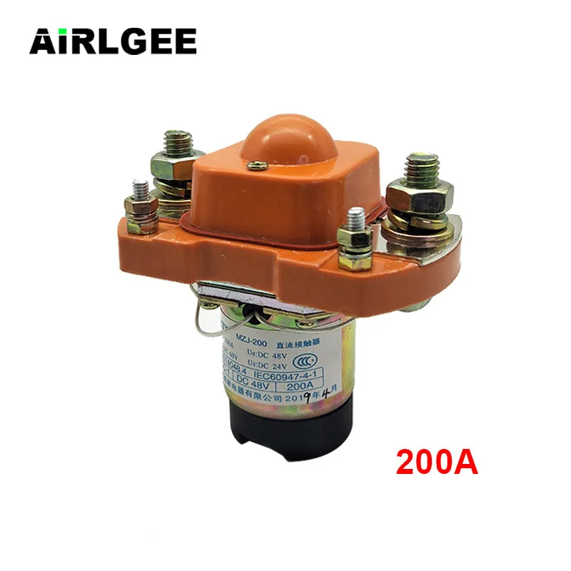 Mzj-200a Dc24v Coil Main Contact 1no 200a Direct Action Solenoid Dc ...