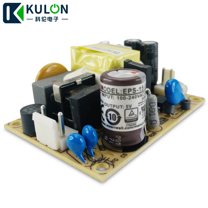 Meanwell EPS 15 enkele output PSU open frame ac dc Voeding 15W 3.3V 5V ...