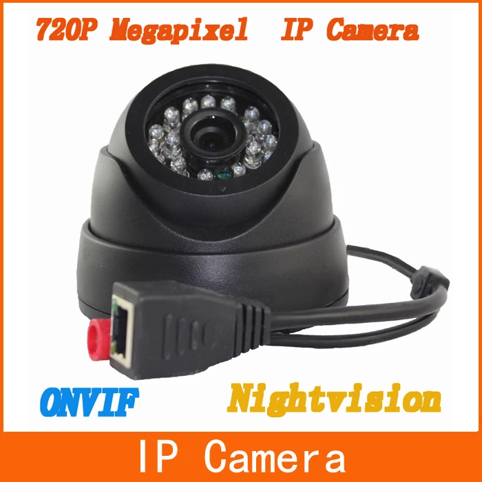 Onvif 720P 1MP/960P 1.3MP Mini Dome IP Camera 24 pcs LED Indoor Network IP Camera With IR Cut ...
