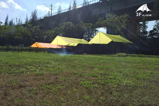 3F UL GEAR Tarps 15D Silicon Tarpe Ultralight Sun Shelter Beach Tent ...